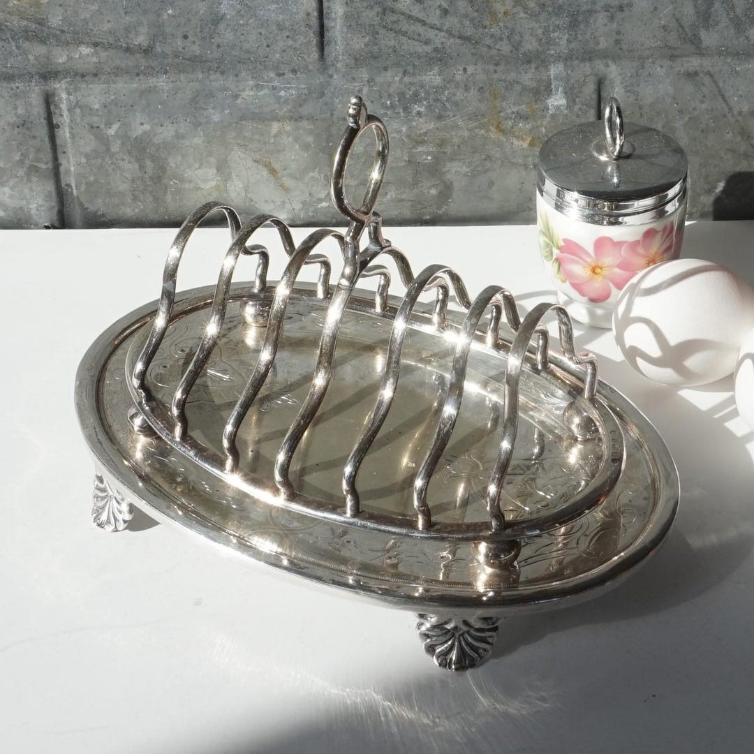 Toast Rack / Silver Toast Holder / English Table / Clean / Straight ...