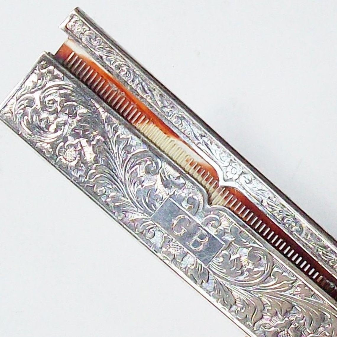 Pocket Beard Comb / Vintage Silver Plated Comb With Sleeve / - Etsy