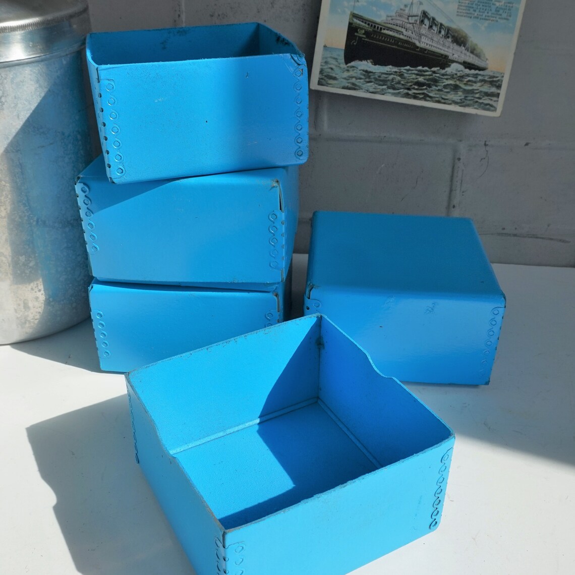 Vintage Cardboard / 4 Little Painted Boxes That Withstand the Test of ...