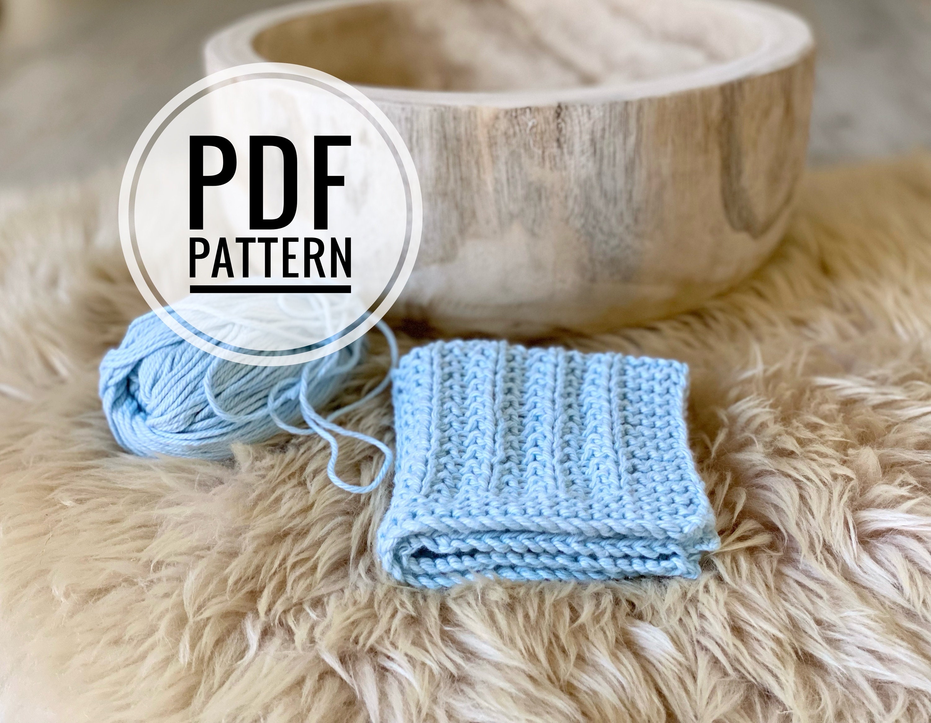 Cornwall PDF Dishcloth Knitting Pattern, Dishcloth Knits, Kitchen Cloth ...
