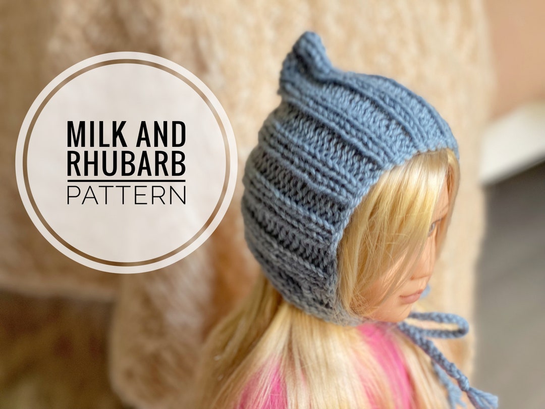 Zoe PDF Doll Knitting Pattern, Doll Rib Pixie Hat, Doll Knitting ...