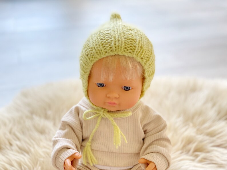 Zoe PDF Doll Knitting Pattern, Doll Rib Pixie Hat, Doll Knitting ...