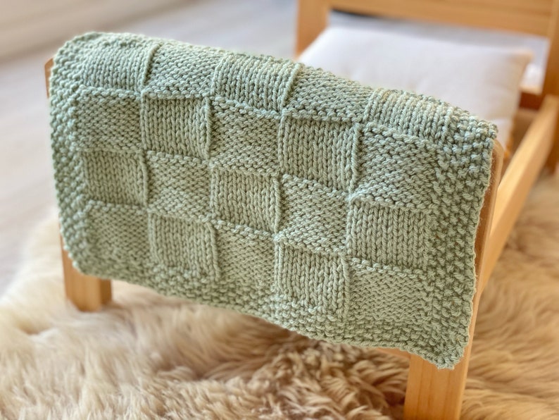 Roman PDF Doll Blanket Knitting Pattern - Toy Blanket, Knitting Pattern ...
