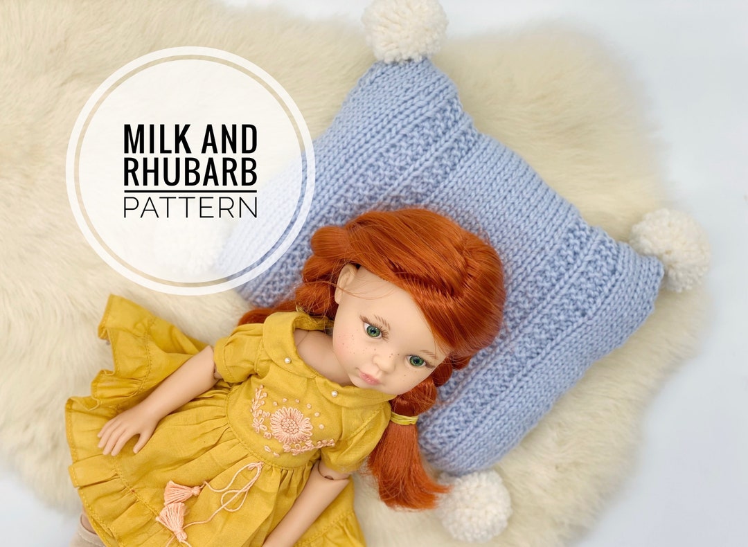 Bess PDF Doll Cushion Pattern, Doll Knitting Pattern, Doll Pillow ...