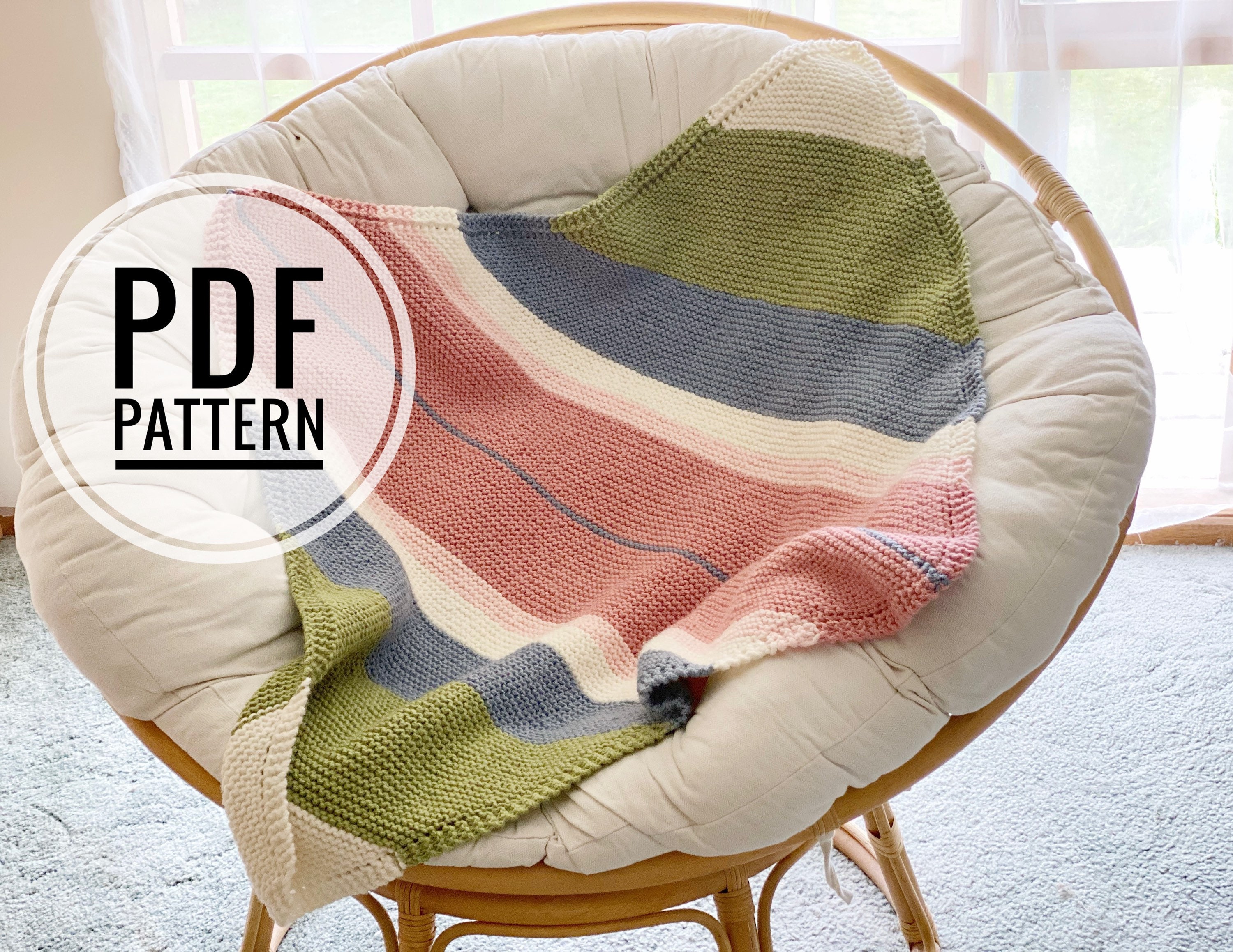 Riley Blanket PDF Knitting Pattern Knee Blanket Knitting - Etsy UK