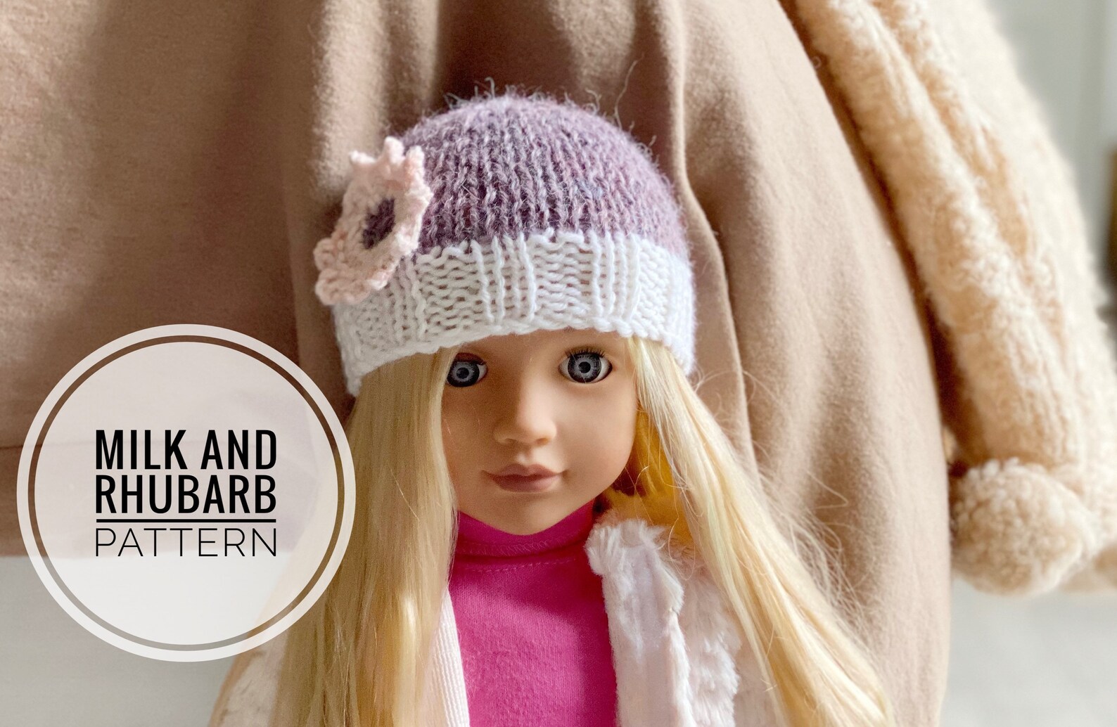 Maisy PDF Doll Knitting Pattern - Doll Hat, Doll Knitting Pattern, PDF Pattern, 18 Inch Doll ...
