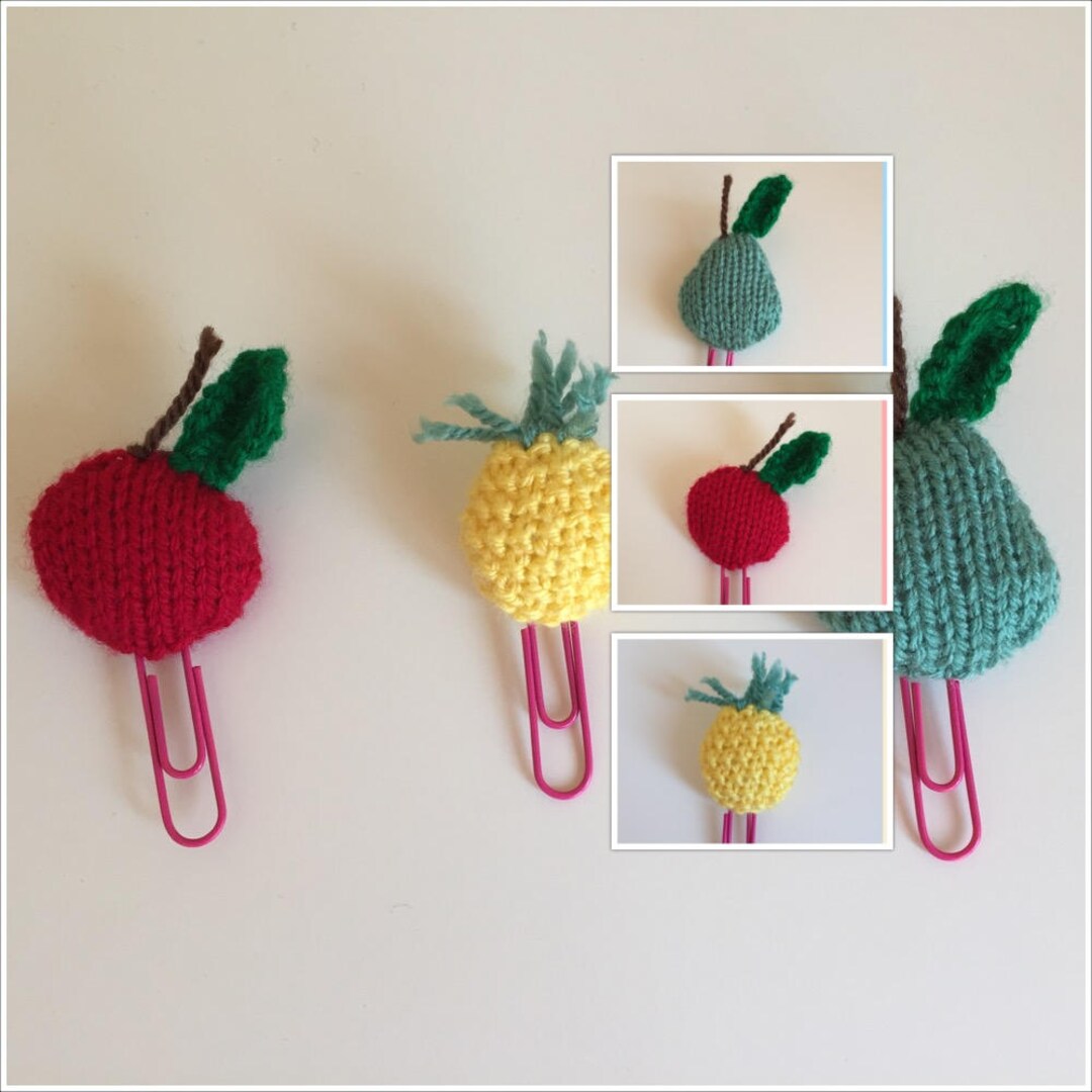Teacher Gift - Paper Clip - Fruit Paperclip - Handmade - Small Gift ...