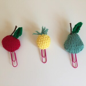 Teacher Gift - Paper Clip - Fruit Paperclip - Handmade - Small Gift ...