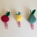 Teacher Gift - Paper Clip - Fruit Paperclip - Handmade - Small Gift ...