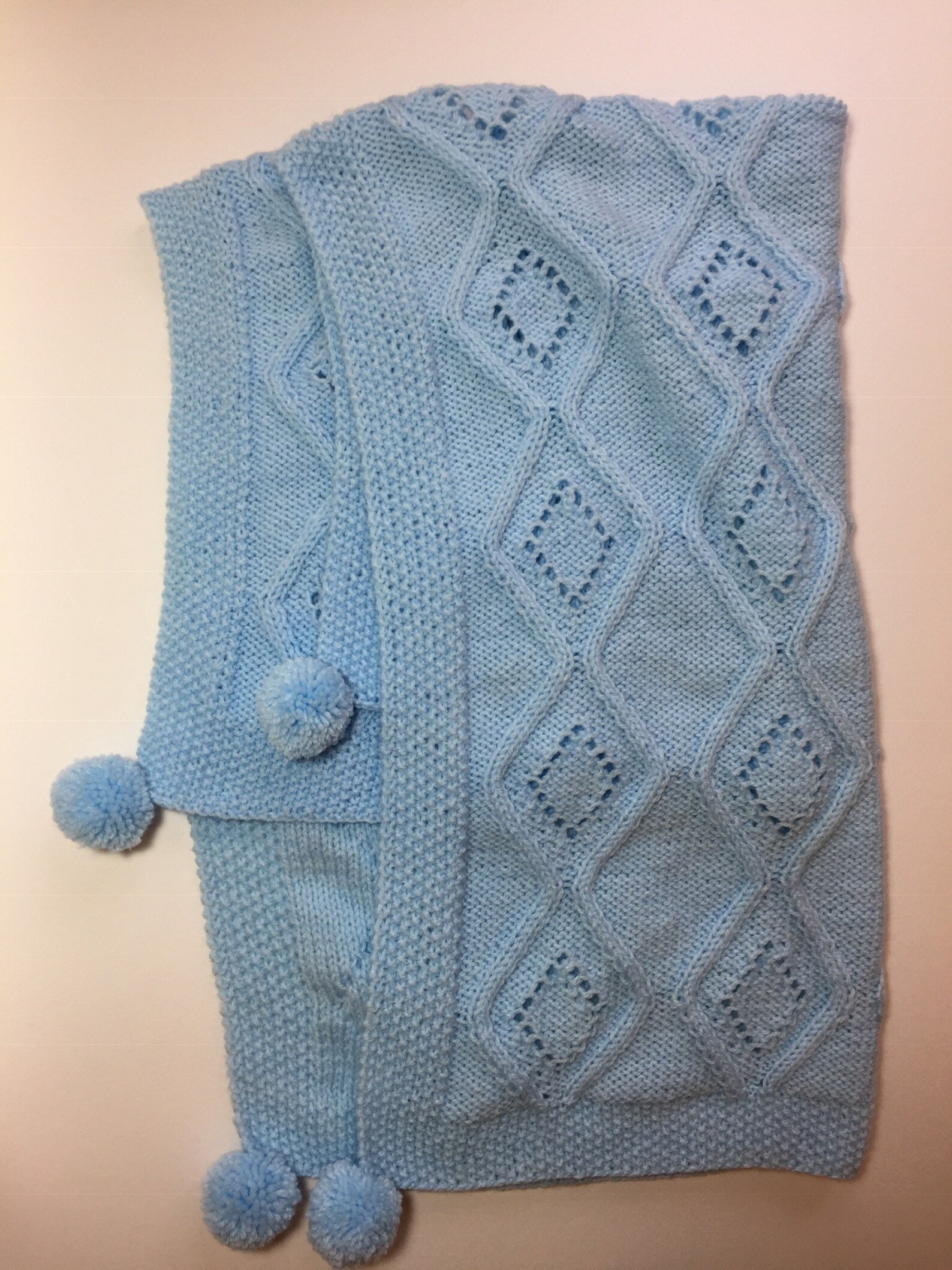 Baby Blue Vintage Style Blanket Baby Boy Throw Fashion - Etsy