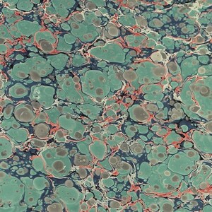 Hand-Marbled Paper Imported From Italy Stone Coral and | Etsy