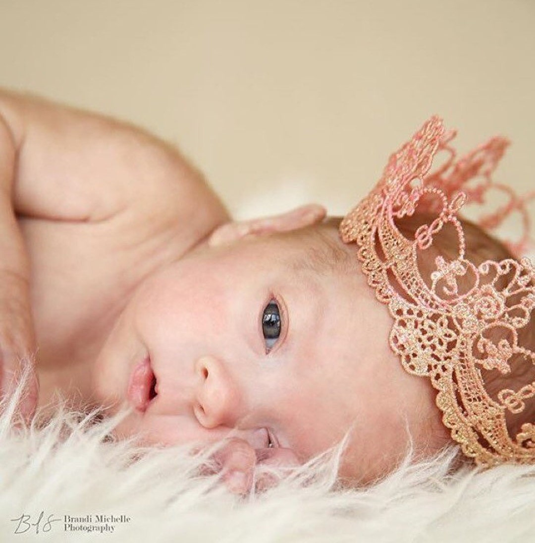 AZLYN CROWN, Dainty Crown, Gold Crown, Newborn Crown, Newborn ...
