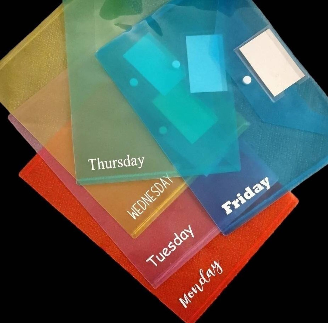 Days of the Week Vinyl Sticker Decals, School Teacher Supplies Stickers ...