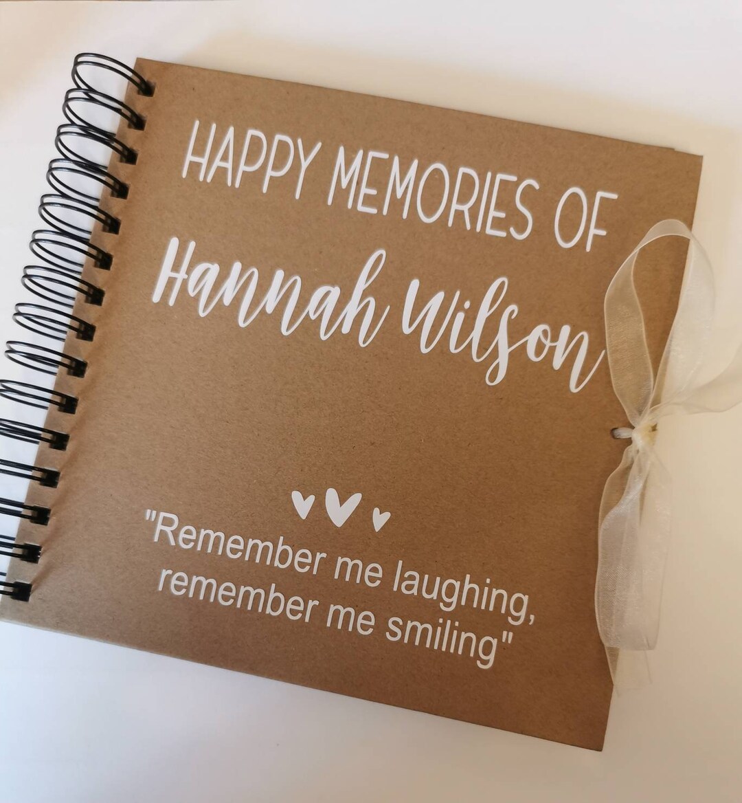 Memorial Memory Remembrance Personalised Book to Share - Etsy