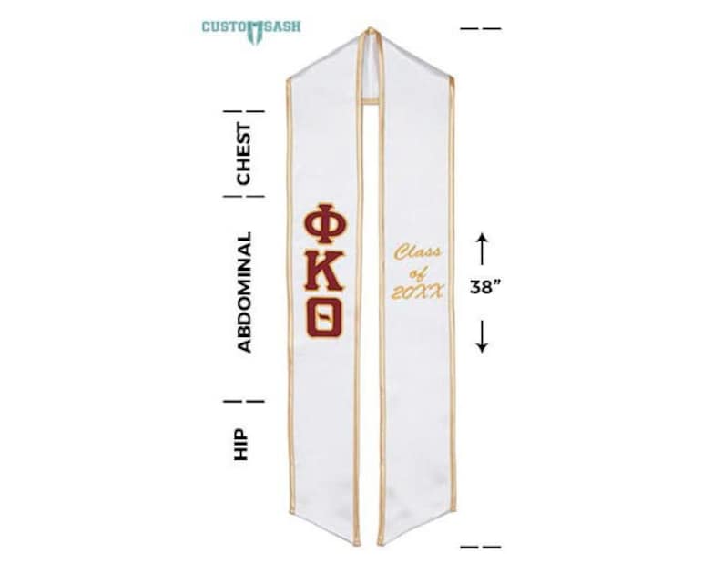 Phi Kappa Theta Fraternity Graduation Stole / Graduation - Etsy