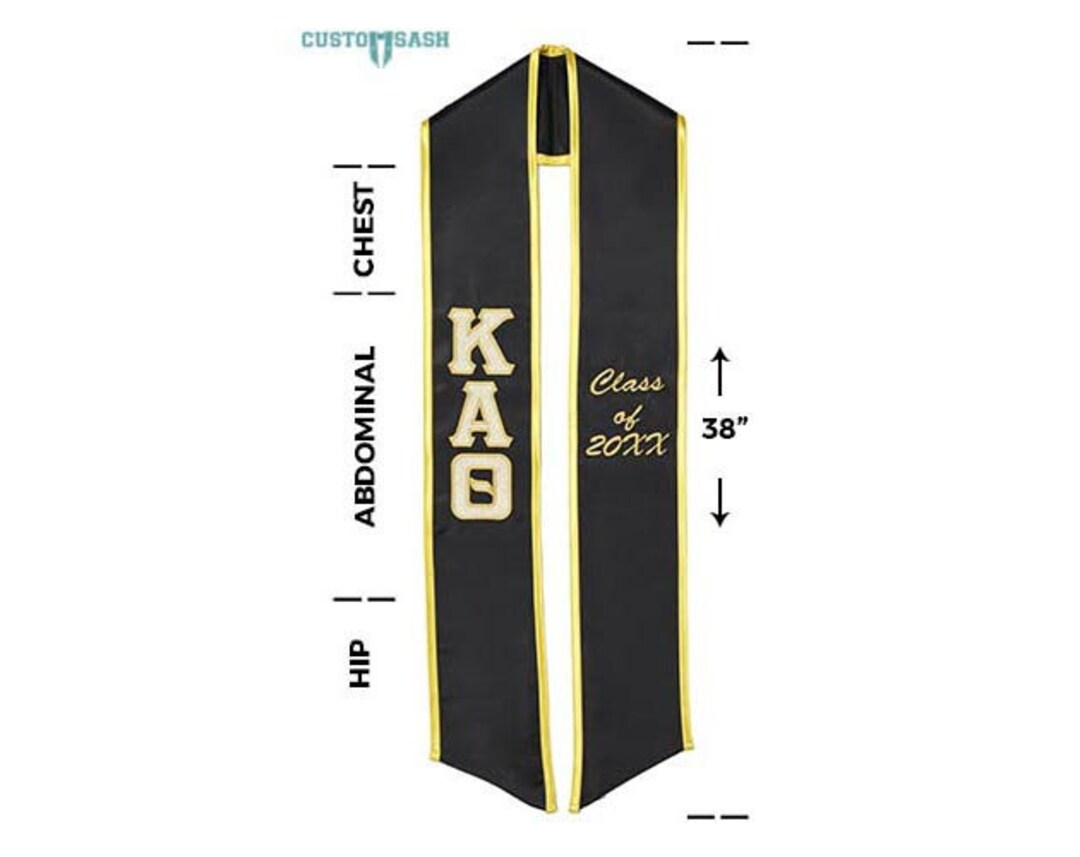 Kappa Alpha Theta - Sorority Graduation Stole / Graduation Sash - Etsy