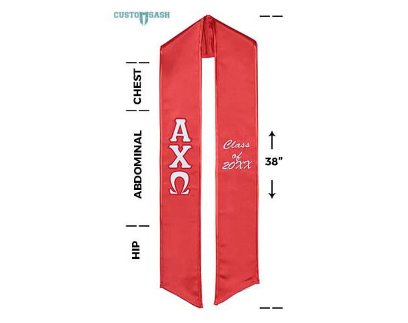 Alpha Chi Omega Sorority Graduation Stole / Graduation Sash - Etsy