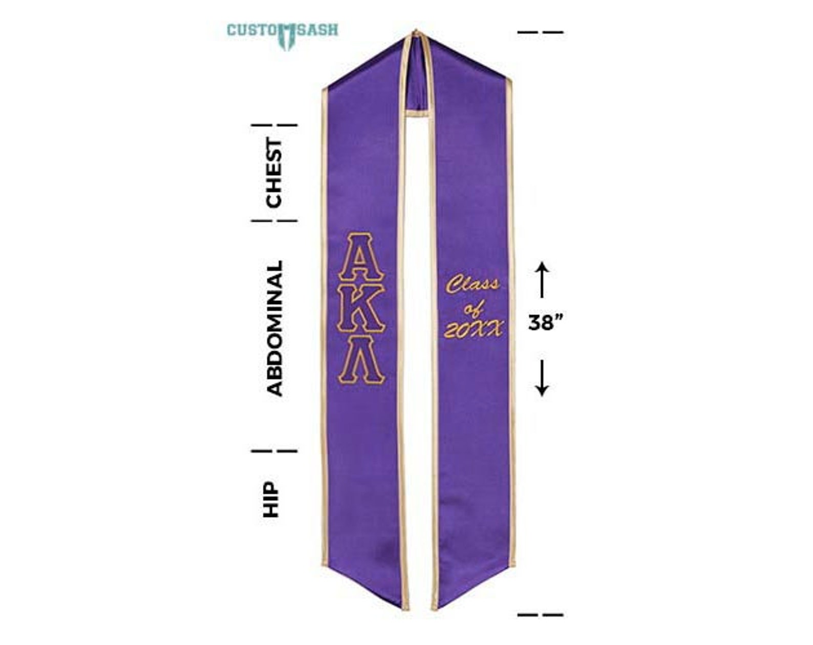 Alpha Kappa Lambda Fraternity Graduation Stole / Graduation - Etsy