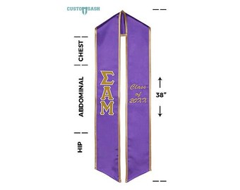Sigma Alpha Epsilon Graduation Sash Stole - Etsy