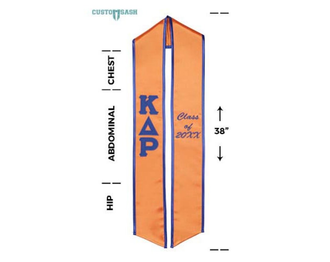 Kappa Delta Rho - Fraternity Graduation Stole / Graduation Sash - Etsy