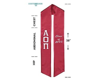 Alpha Xi Delta Sorority Graduation Stole / Graduation Sash - Etsy