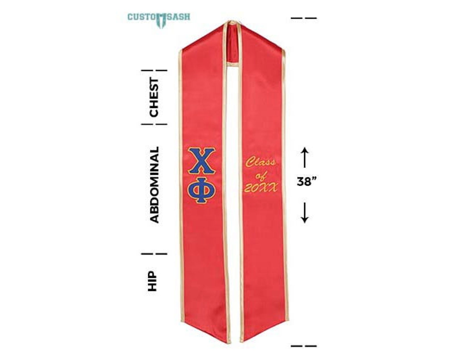 Chi Phi Fraternity Graduation Stole / Graduation Sash | Etsy