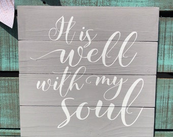 It is well sign | Etsy