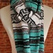 Mexican Blanket Open Scarf, Traditional Scarf Made Out of Mexican ...