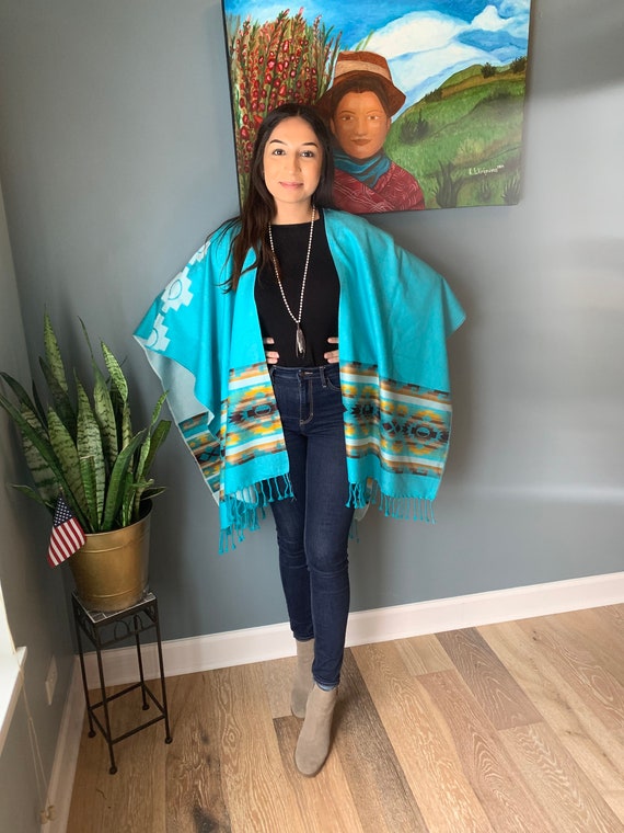 Tribal Alpaca Poncho/ A South American Handcrafted Item/ | Etsy