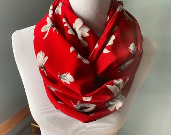 Red Infinity Scarf | Etsy