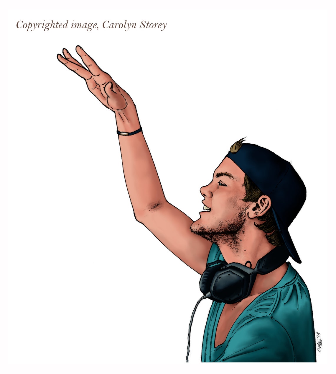 Tim (magic Hand) 2019 - Avicii Art Print, Carolyn Storey - Etsy