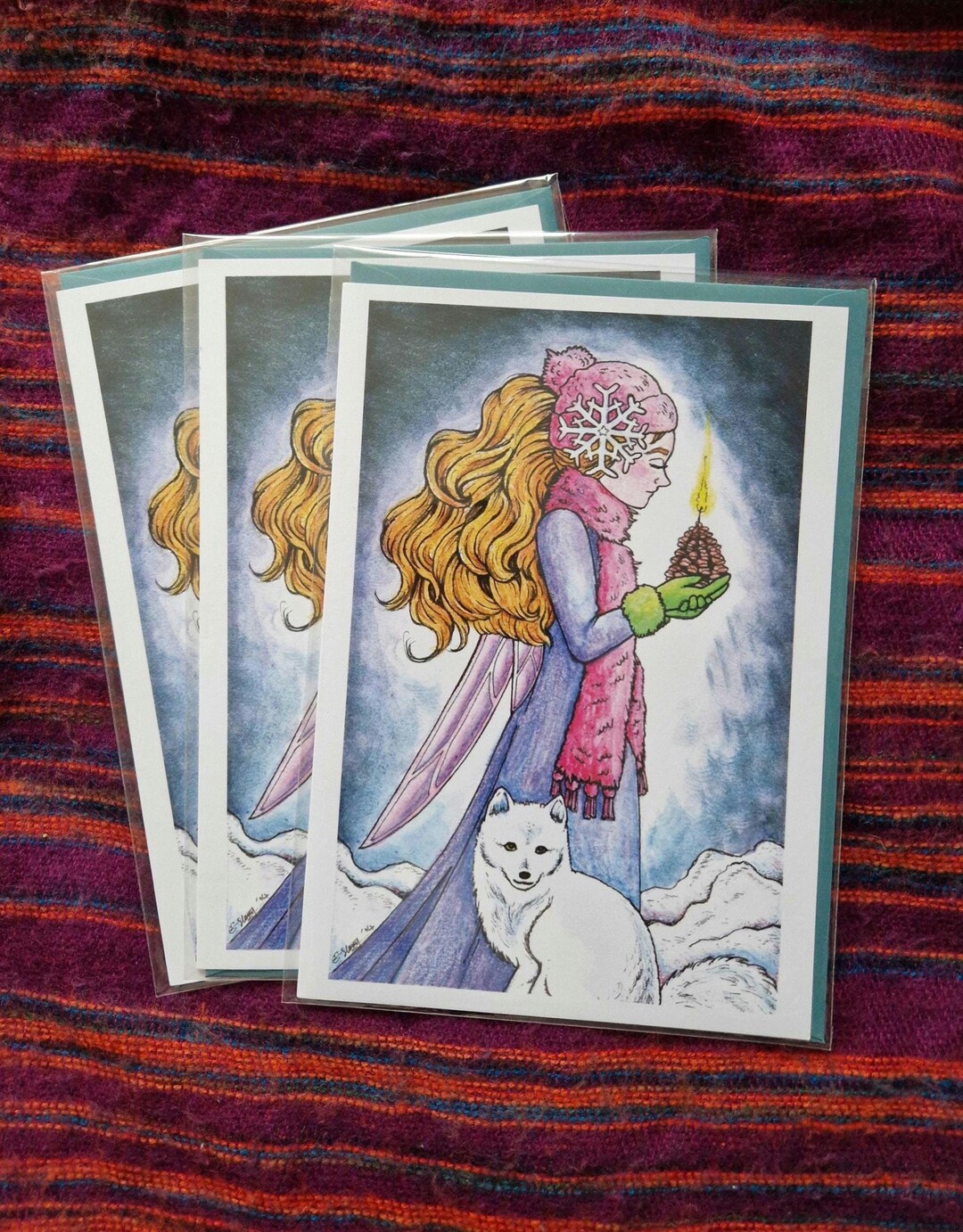 3 Cards Pack - Arctic Circle Fae -- Carolyn Storey - Etsy