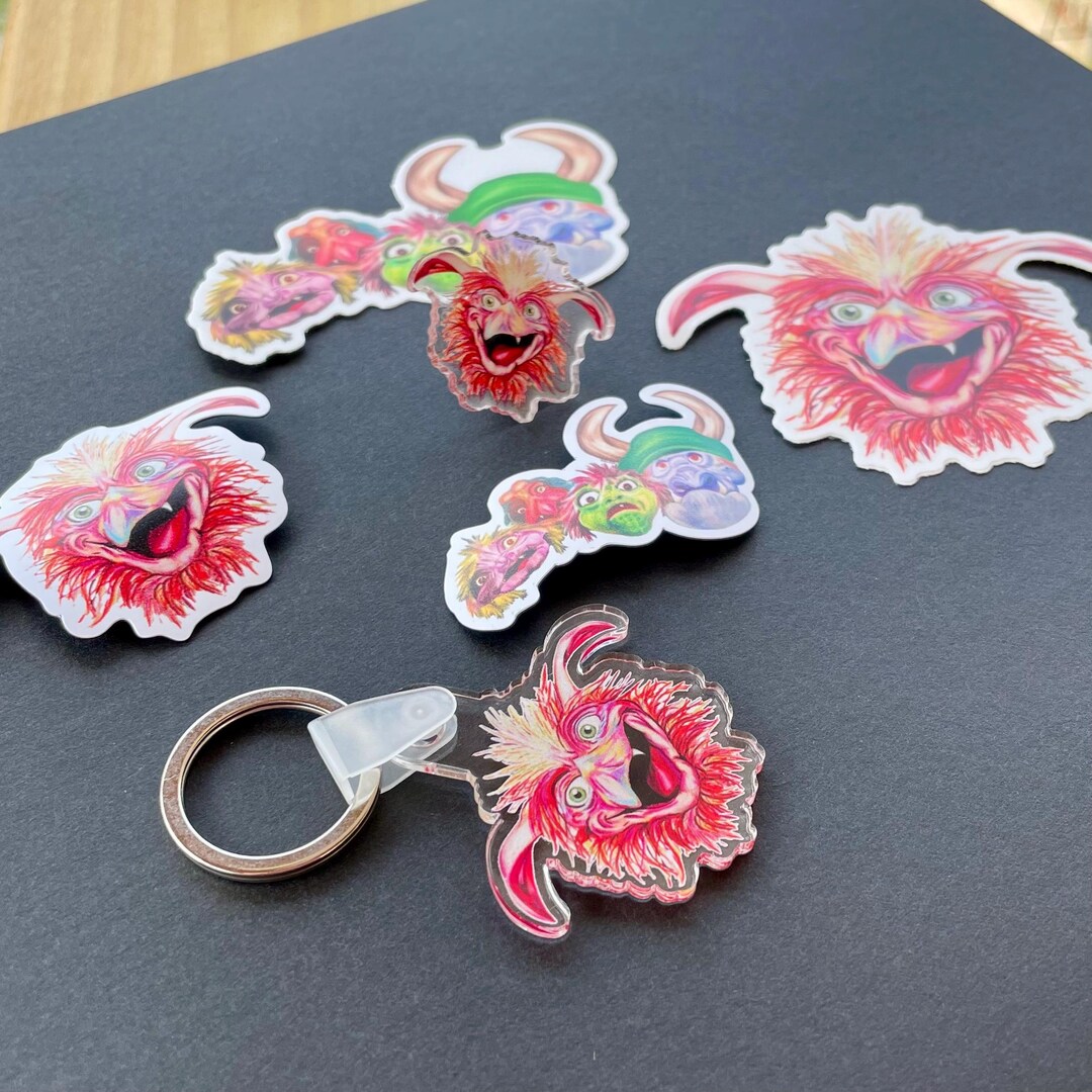 Labyrinth Sticker Keychain and Magnet Bundle Jim Henson Firey Goblin - Etsy