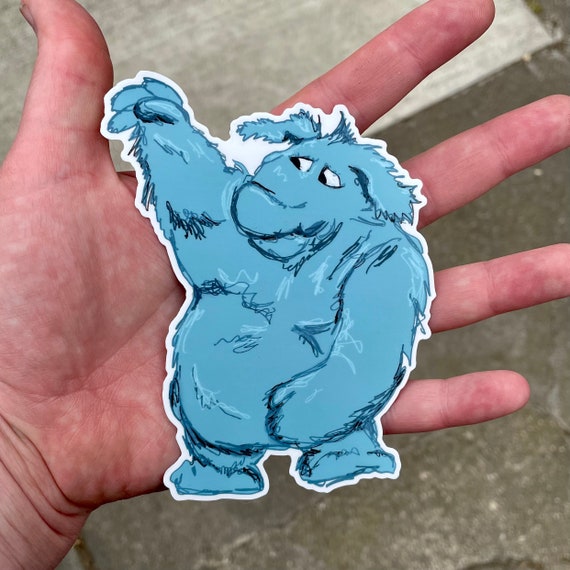 The Muppet Show inspired Thog Vinyl Sticker 5 | Etsy