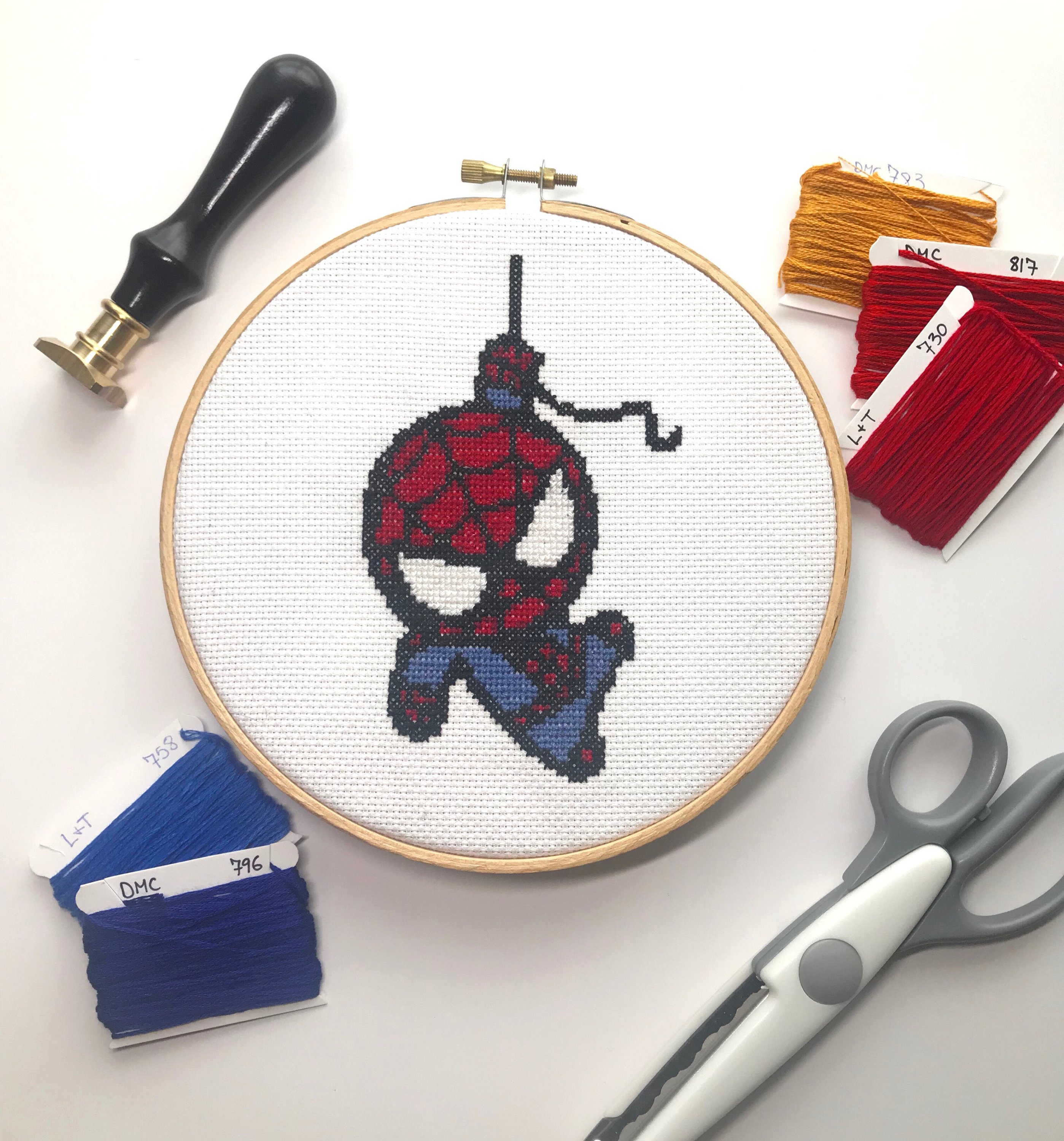 Embroidery Sewing & Fiber PDF Cross Stitch Pattern Baby Spider-Gwen ...