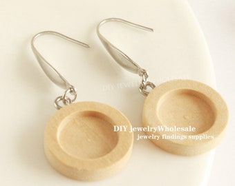 Wood earring blanks | Etsy