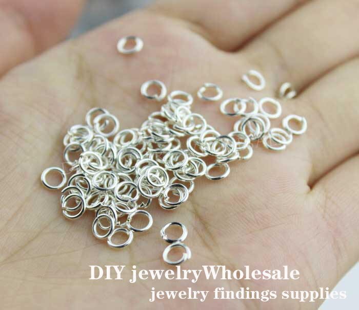 500 pcs silver 4mm Open Jump Rings / Jumprings Charm Connector | Etsy