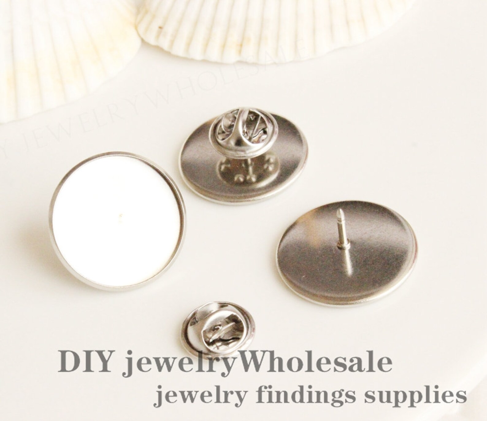 20set 12-20mm Stainless Steel Lapel Pin Brooch Base - Etsy