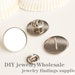 20set 12-20mm Stainless Steel Lapel Pin Brooch Base - Etsy