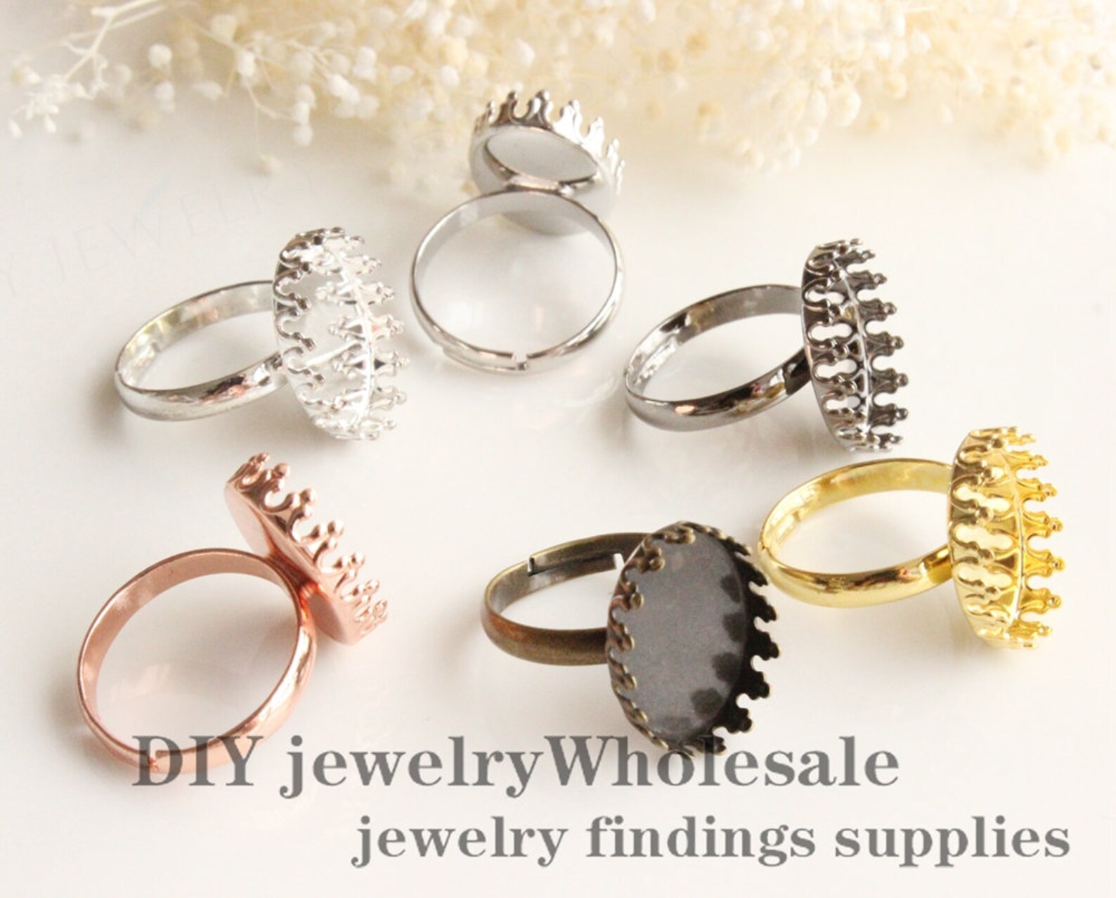 20pcs 15mm Round Bezel Ring Blanks Brass Ring Settingsbrass - Etsy