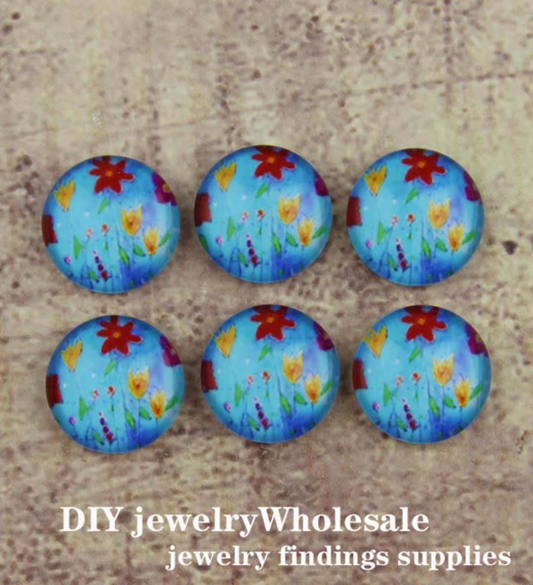 10pcs 12mm Handmade Photo Glass Cabochon and Can Do 10mm 14mm 15mm 16mm ...