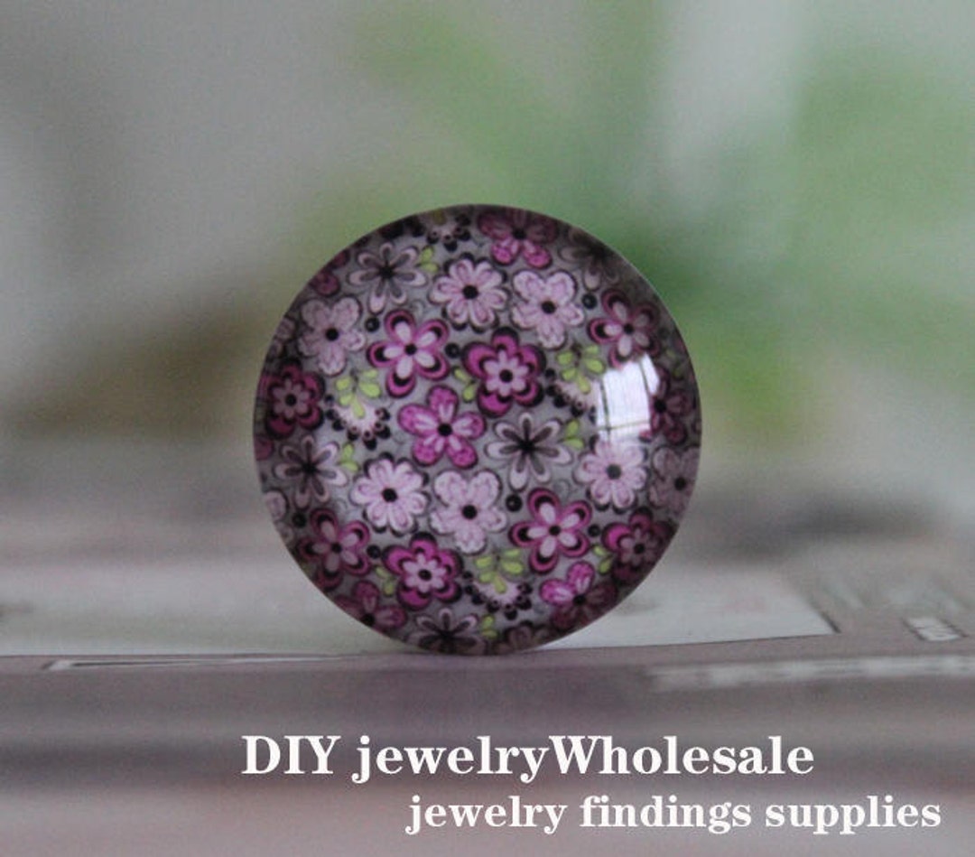 Handmade Photo Glass Cabs Cabochons 8mm 10mm 12mm 14mm 15mm 16mm 18mm ...