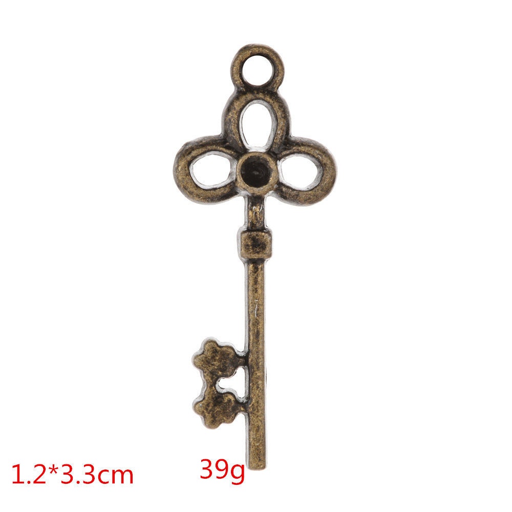 30pcs Alloy Key pendant charm | Etsy