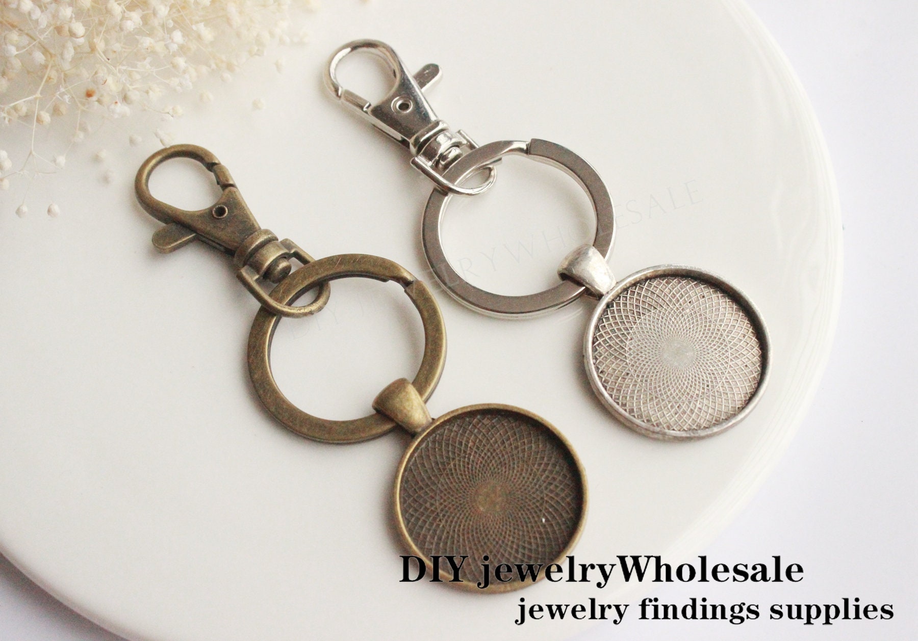 5 Sets Photo Keychains DIY Kit 20mm25mm 30mmkey Chain - Etsy