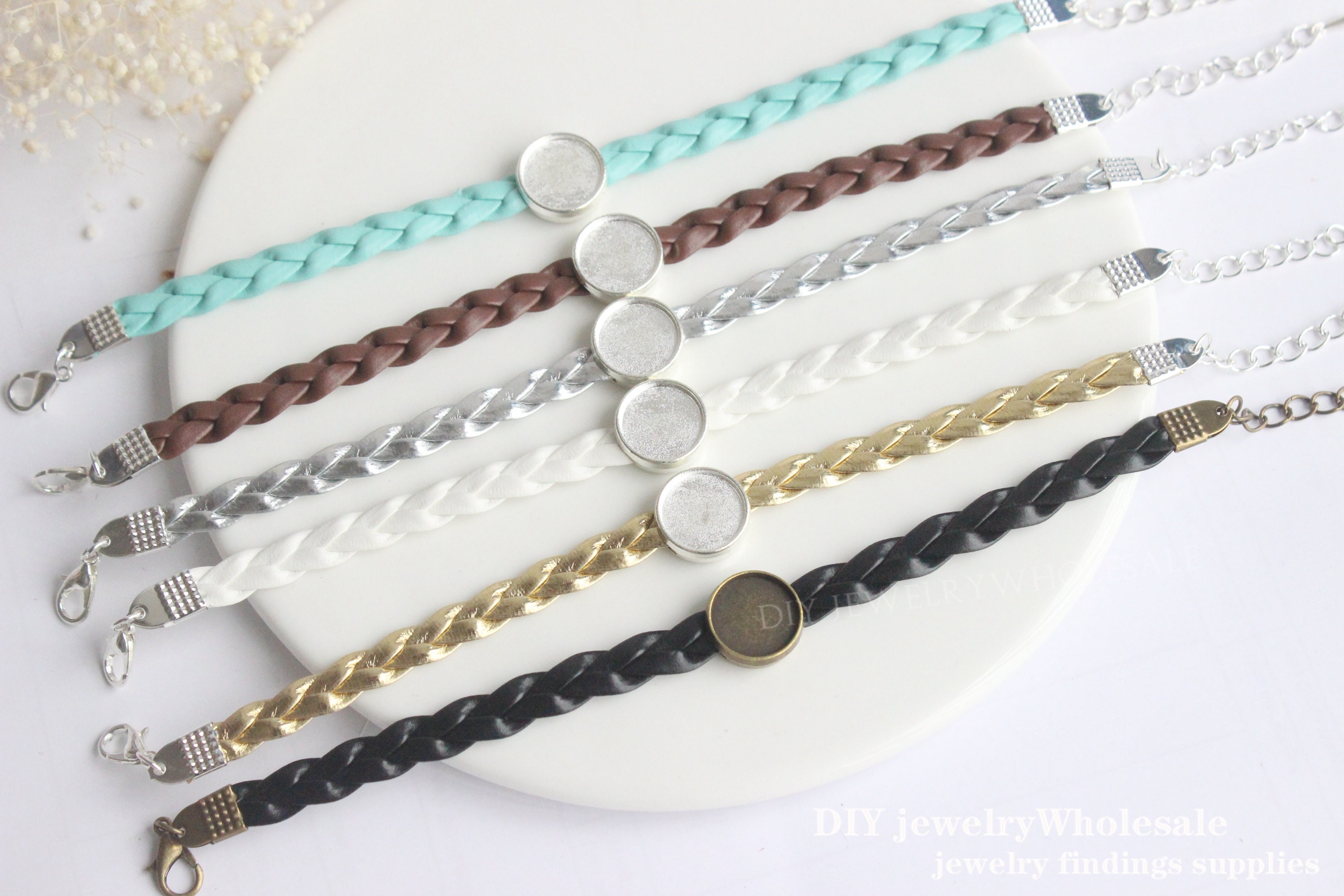 10pcs Handmade Leather Bracelet Blanks 12mm Bracelet - Etsy