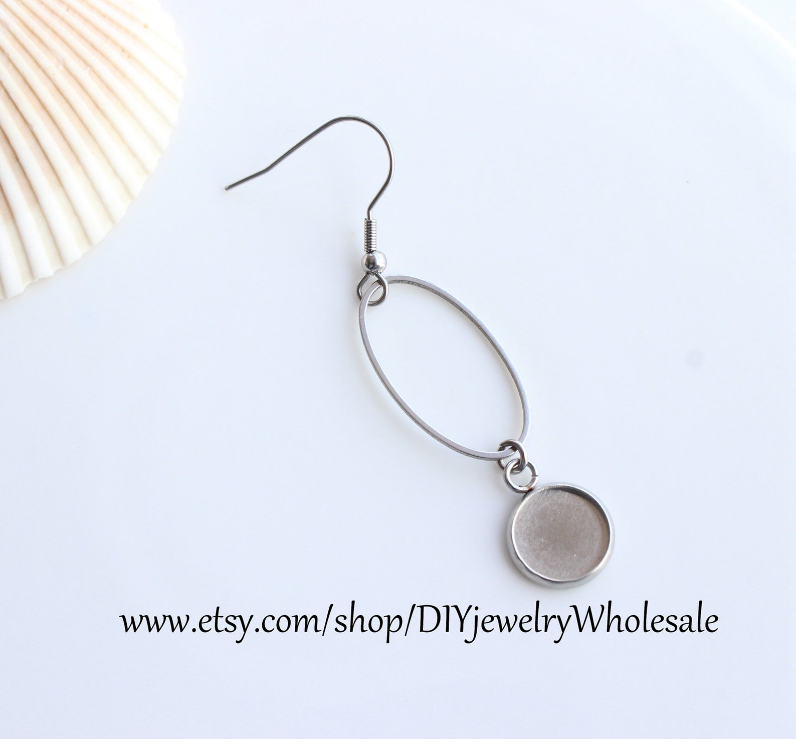 20pcs Surgical Steel Earring Blank 8-25mm Earrings Bases | Etsy