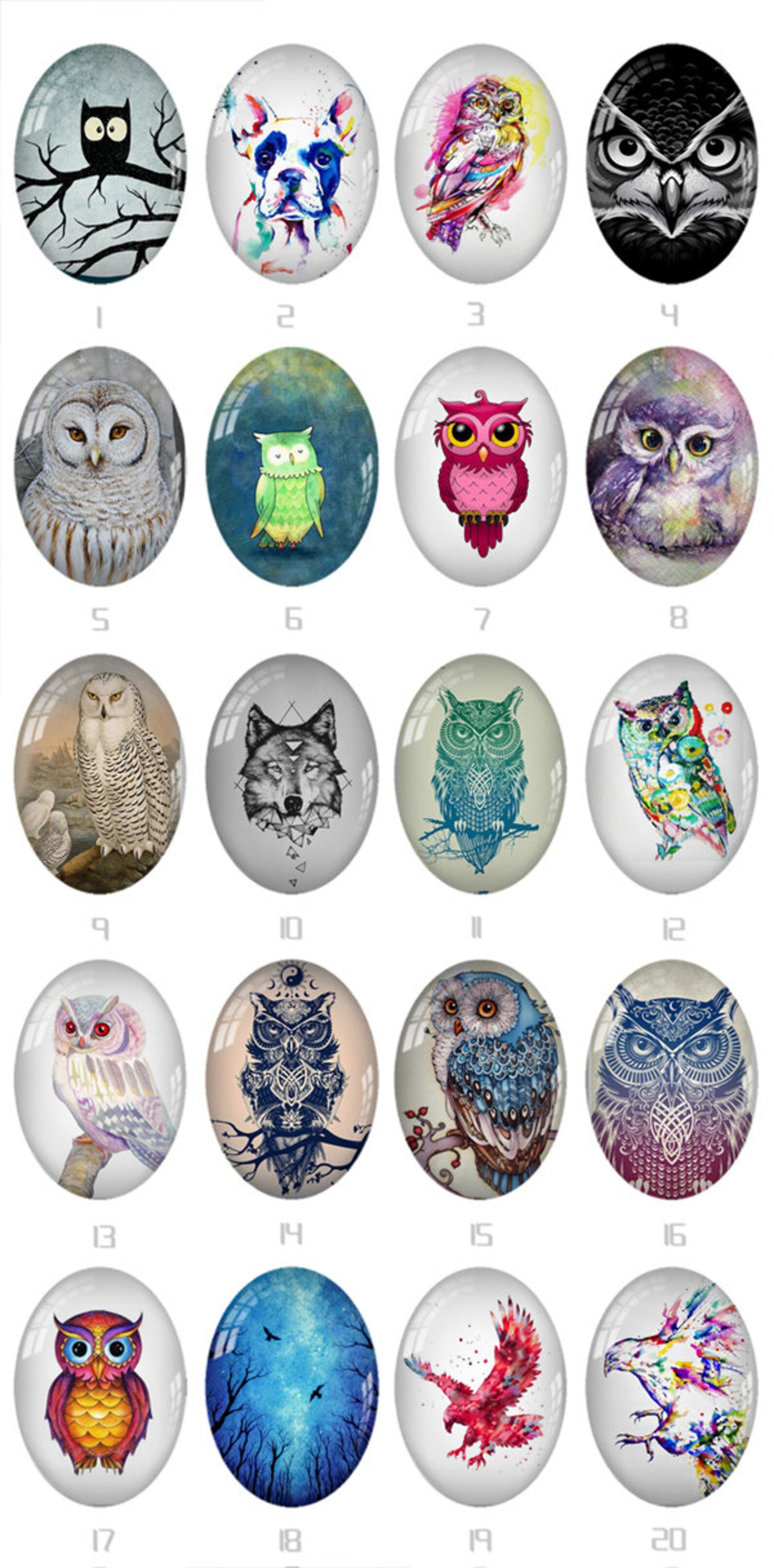 18x25mm Handmade Teardrop Photo Glass Cabochons 10x14mm - Etsy