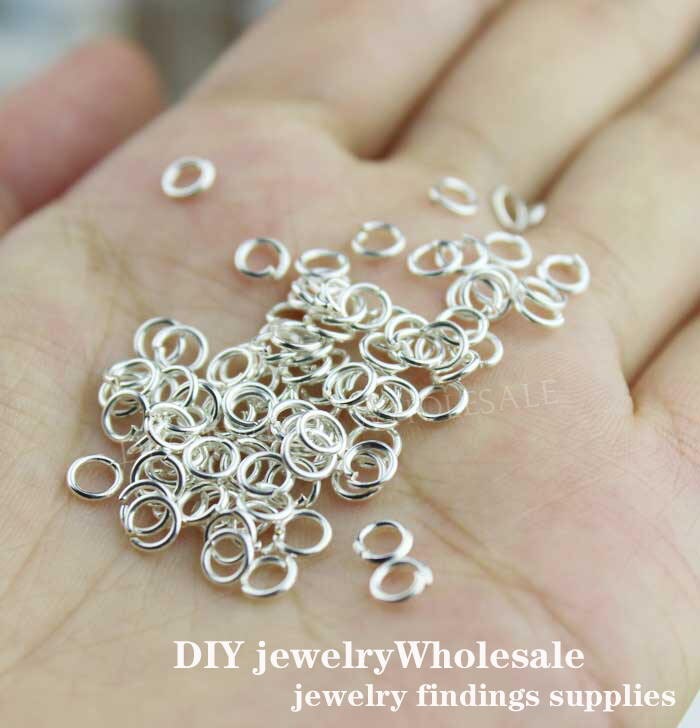 500 pcs silver 4mm Open Jump Rings / Jumprings Charm Connector | Etsy