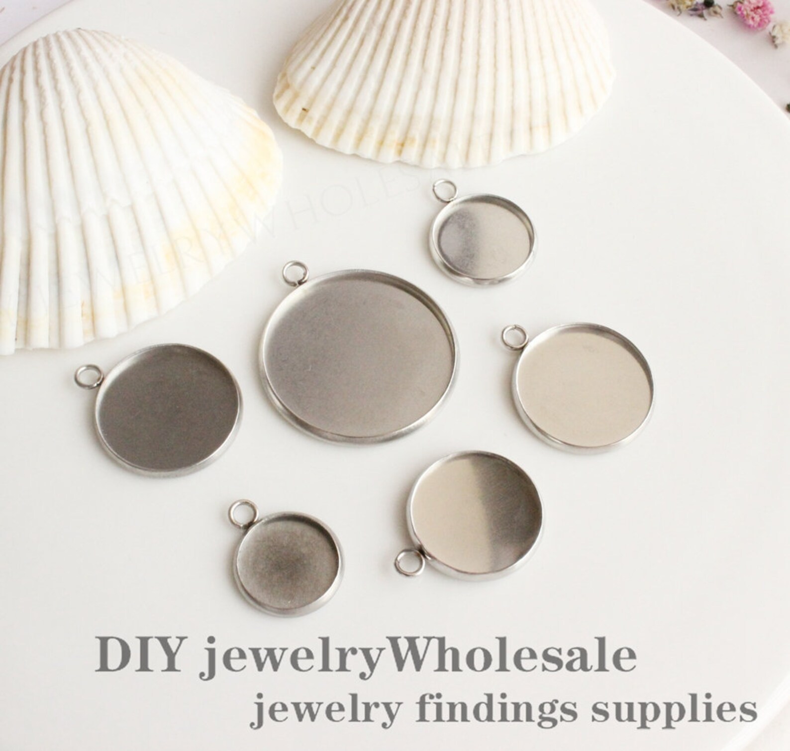 20pcs Stainless Steel Bezel Blanksround Bezel Tray Setting - Etsy