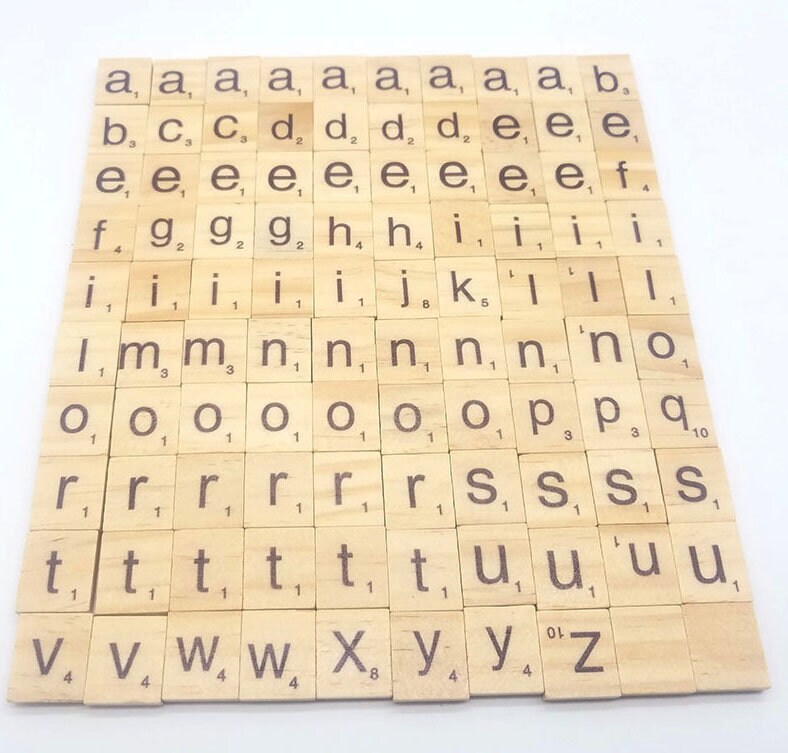 18mmX20mm DIY Wood 26 English letters Wooden Numbers Mixed | Etsy